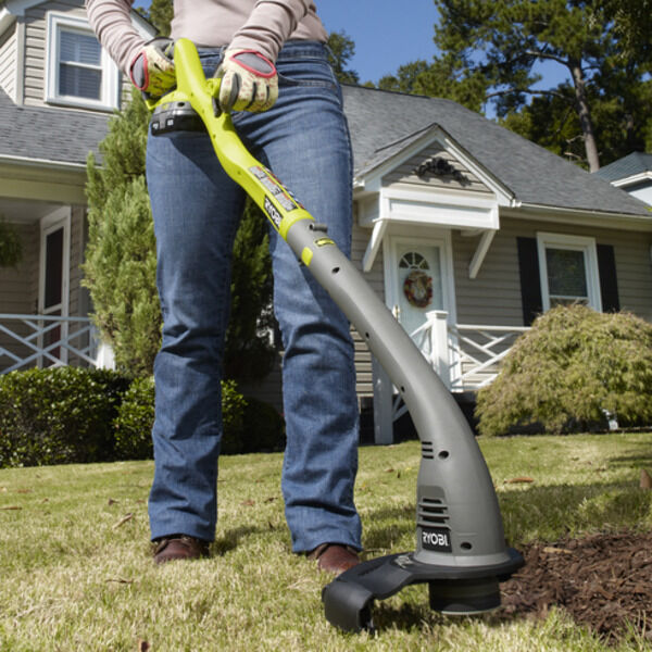 18V ONE STRING TRIMMER EDGER SWEEPER WITH 2.0AH BATTERY CHARGER RYOBI Tools